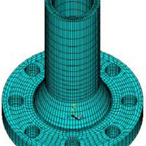 Modeling And Meshing Of Flange Bolt And Gasket Download Scientific