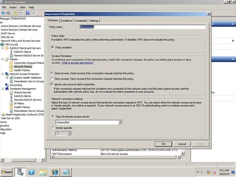 Ssl Vpn Asa 5520 Nps Anyconnect Eap Tls Peap Mscapv2 Fail Back To