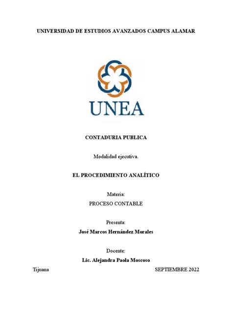 El Procedimiento Analítico Pdf