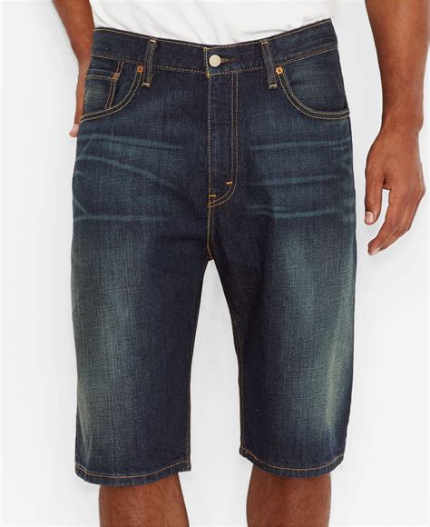 Levis 569 Loose Fit Springstein Shorts In Blue For Men Springstein