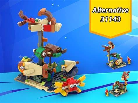 Lego Moc Reef Life 31143 Alternative Build By Gabizon Rebrickable