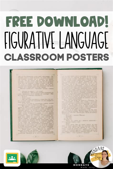 Free Figurative Language Classroom Posters Join The Free Resource Library