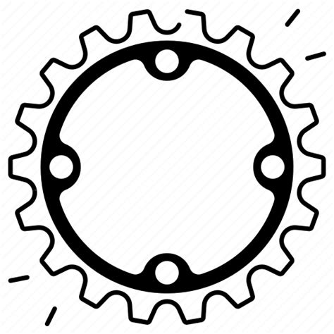 Chainring Chain Ring Bike Chainring Bicycle Chainring Icon Download On Iconfinder
