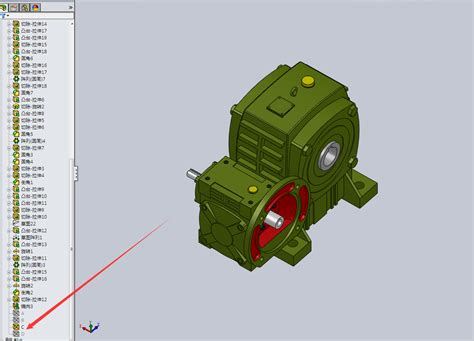 Wpedka型蜗杆减速机solidworks 2014模型图纸下载 懒石网