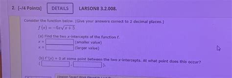 solved consider the function below f x x2−7x 6 determine