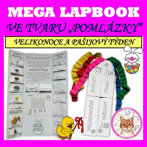 Mega Lapbook Velikonoce A Pašijový Týden Pomlázka Český Jazyk Učiteléučitelůmcz