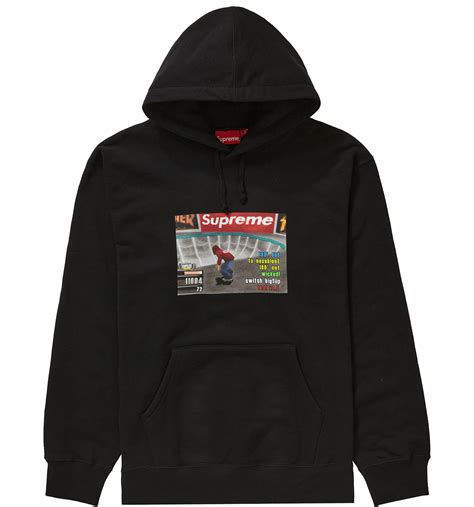Supreme Thrasher Hooded Sweatshirt Black Fw21 Es