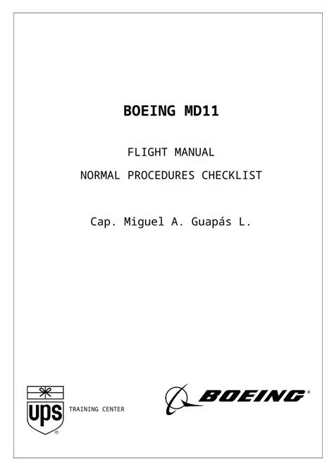 Docx Boeing Md11 Checklist Dokumentips