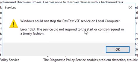 vse service takes much longer than other services to stop and then get