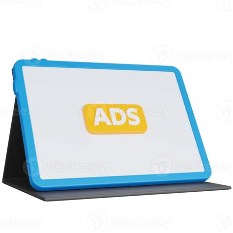 3d rendering advertising tablets isolated 18249859 png