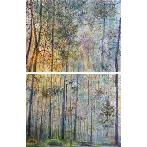 Купить картину Закат диптих в Москве от художника Шталь Наталия