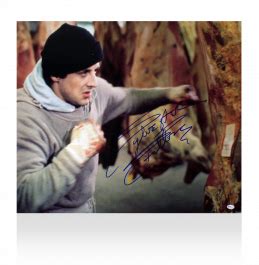 Sylvester Stallone Rocky Balboa Signed Photo Meat Locker