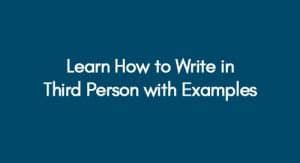 How To Write In Third Person Style Of Narration Premier Dissertations