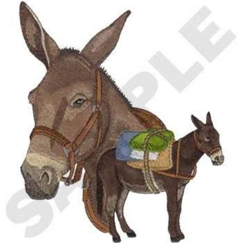 Pack Mule Machine Embroidery Design Embroidery Library At