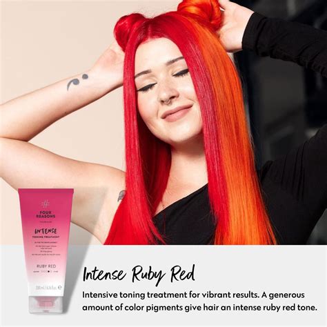 Four Reasons Hair Tone Conditioner Rubin Red Semi Permanent Intense