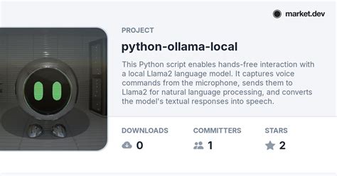 Python Ollama Local Ecosystem Directory Marketdev
