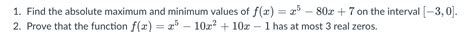 Solved For Both Solve For The Zeros Of The Derivative Of