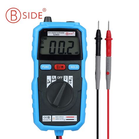 BSIDE ADM04 Mini LCD Digital Multimeter 2000 Counts True RMS AC DC Auto