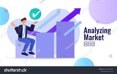 Vector Data Analysis Person Analyzing Chart Stock Vector Royalty Free