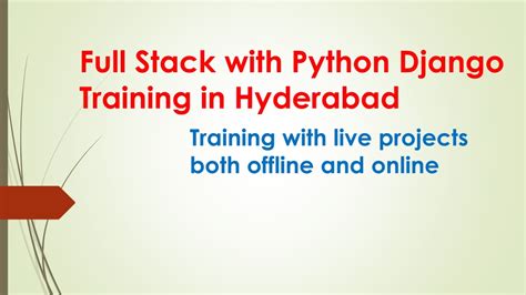 Ppt Full Stack With Python Django Training In Hyderabad Powerpoint
