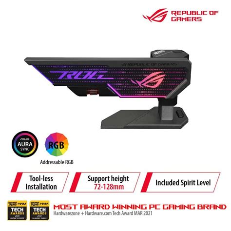 Jual Asus Rog Herculx Argb Vga Gpu Graphic Card Support Bracket Holder Shopee Indonesia