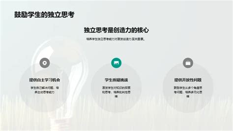 培养小学生的创造力 Ppt模板下载