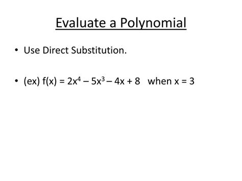 ppt 5 2 evaluate and graph polynomial functions powerpoint