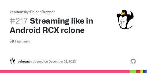 streaming like in android rcx rclone · issue 217 · kapitainsky