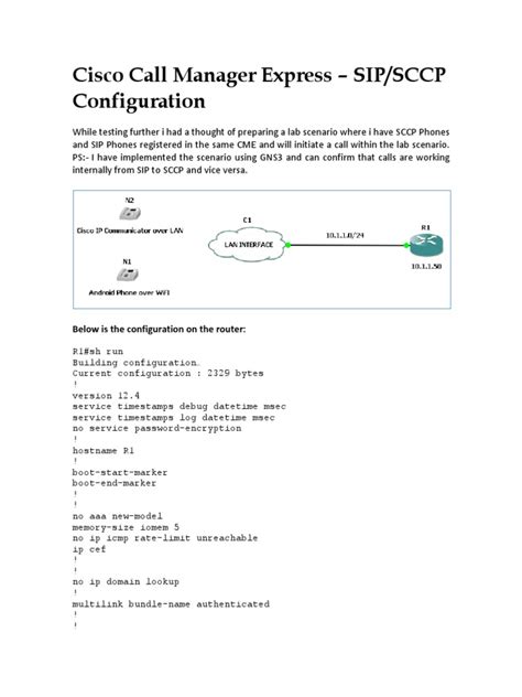 Callmanager Express Sipsccp Pdf Session Initiation Protocol Voice Over Ip
