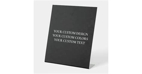 Create Your Own Personalized Pedestal Sign Zazzle