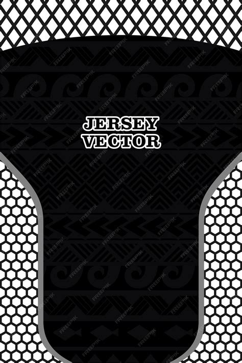 Premium Vector Abstract Tattoo Pattern With Polygon Border For Jersey
