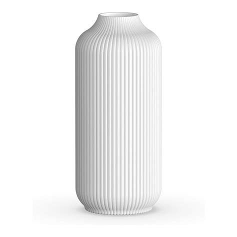 Ribbed Ceramic Vase Animi Causa