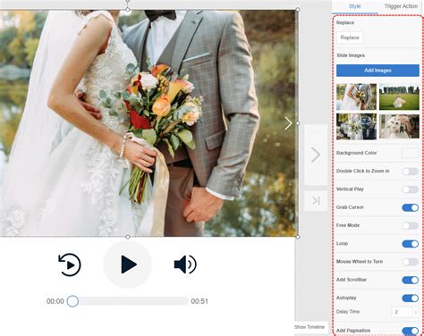 Add Slideshow Interaction Elements Fliphtml5
