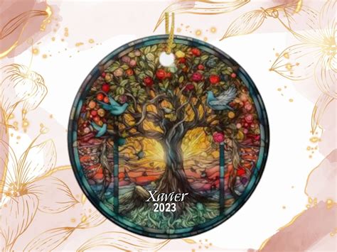 Tree Of Life Christmas Ornament Personalized Tree Of Life Ornament Tree Of Life Gift Tree Of