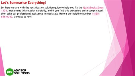 PPT Simple Step By Step Guide To Fix QuickBooks Error 1334 PowerPoint