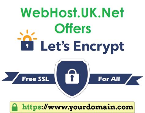 Webhostuk Offers Free Ssl With Lets Encrypt Open Security Certificate