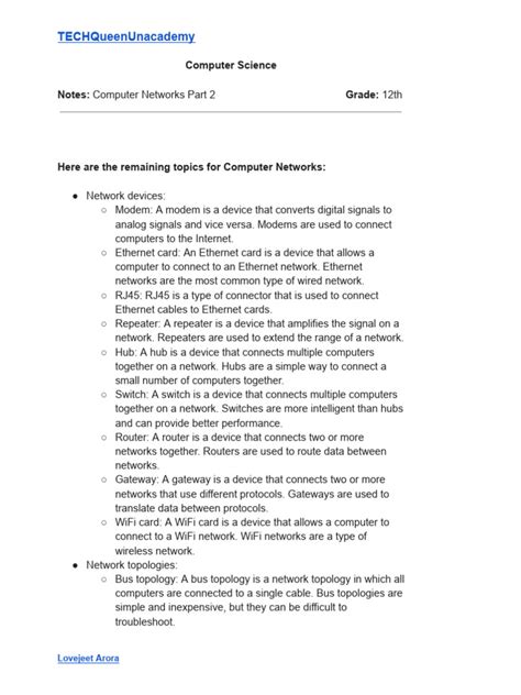 Computer Networks Notes Part 2 Pdf Computer Network World Wide Web