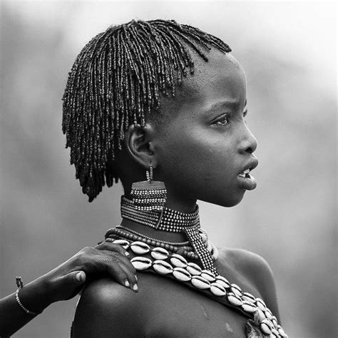 Hamer Girl During Bull Jumping Ceremony Turmi Omo Valley Ethiopia By