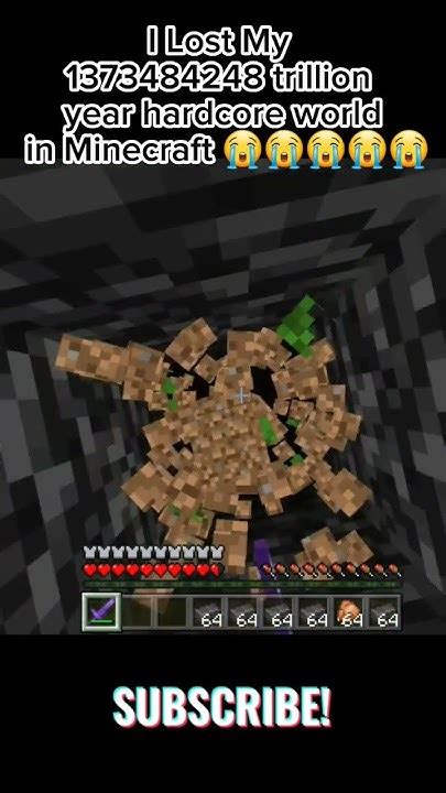 I Lost My 1373484248 Trillion Year Hardcore World In Minecraft 😭😭😭😭😭
