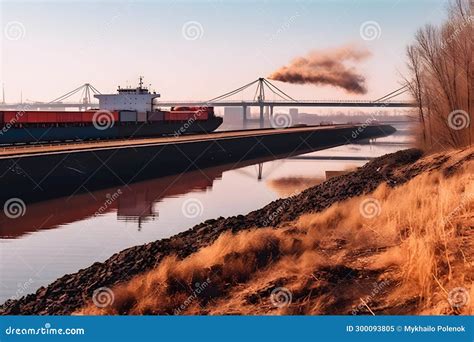 International Container Cargo Ship In The Ocean Neural Network Ai
