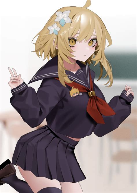 Lumine Genshin Impact Drawn By Bebe Pp Danbooru