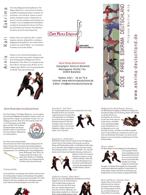 Kali Doce Pares Eskrima