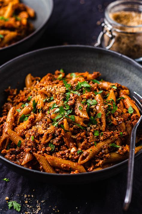 Vegan Bolognese Easy Protein Rich Lazy Cat Kitchen