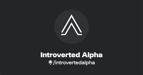 Introverted Alpha Linktree