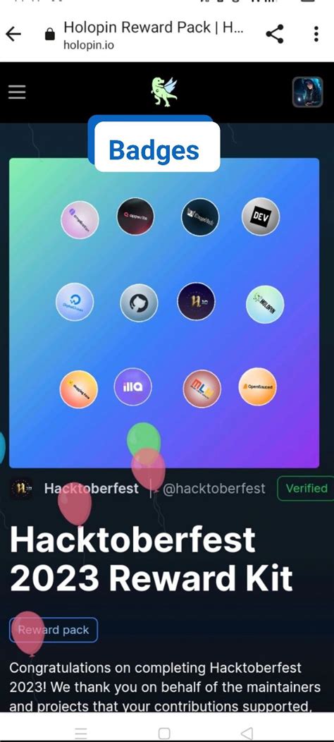 Ayesha Muhammad On Linkedin Hacktoberfest Badges Annual Event October Repositories Use