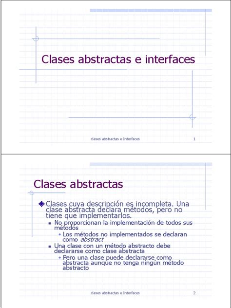 Clases Abstractas E Interfaces Pdf Pdf Herencia Programación Orientada A Objetos Objeto