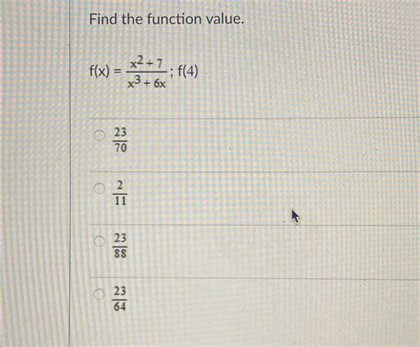 solved find the function