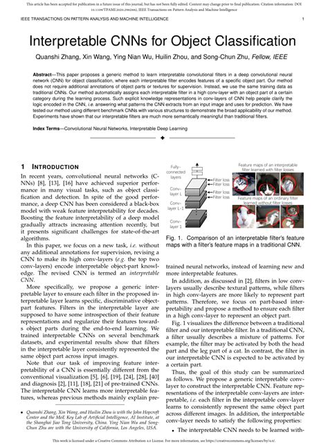 Pdf Interpretable Cnns For Object Classification