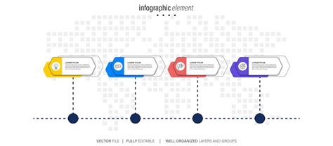 Premium Vector Free Vector Timeline With Dates Infographic Template