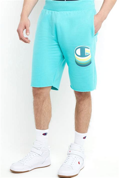 Champion Heritage Reverse Weave Cut Off Short Size Medium Color Teal